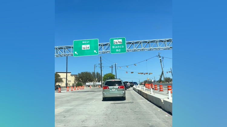 Drivers now navigating new “diverging diamond interchange” at Blanco ...