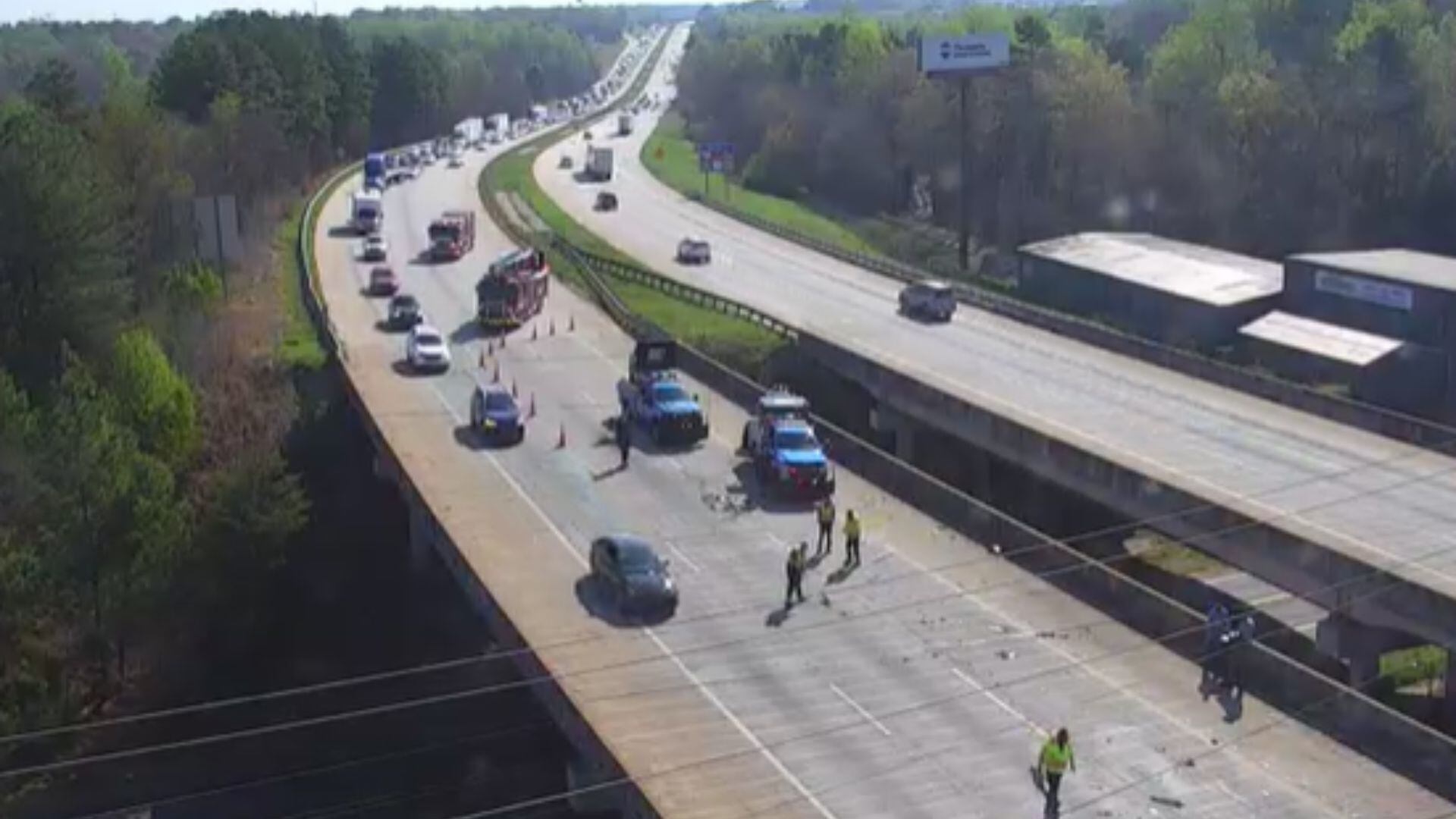 Lanes reopen after crash on I-85 S in Spartanburg County
