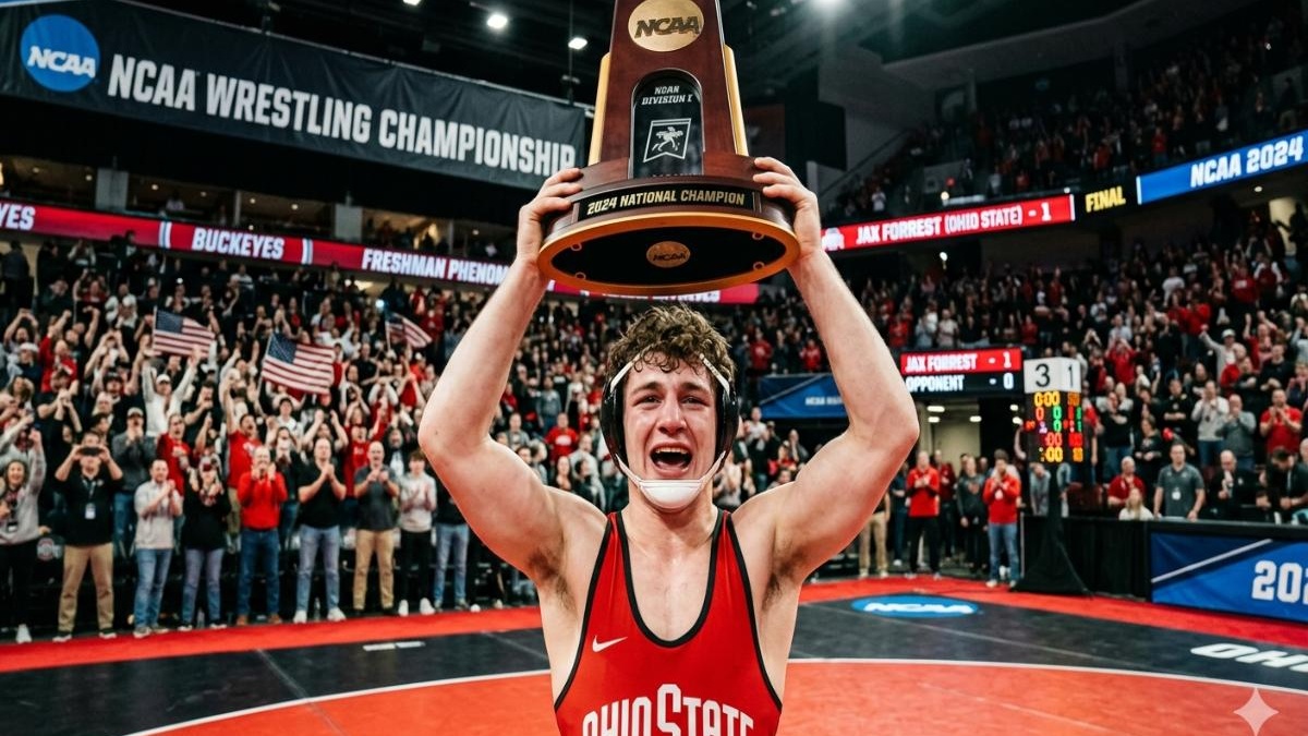 Jax Forrest makes history with NCAA title in freshman season, is he ...