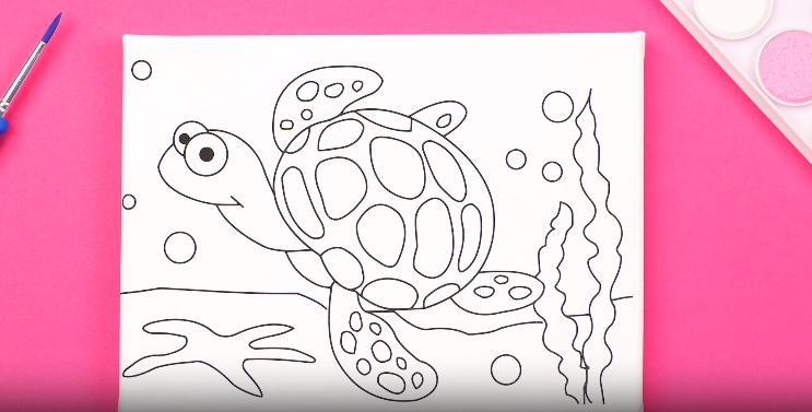 Turtle coloring pages for fun kids activity