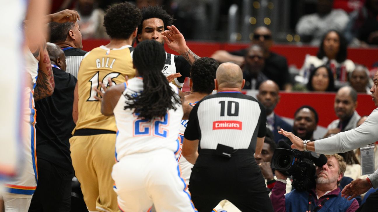Thunder's Mitchell, Wiz's Champagnie suspended; 3 players fined