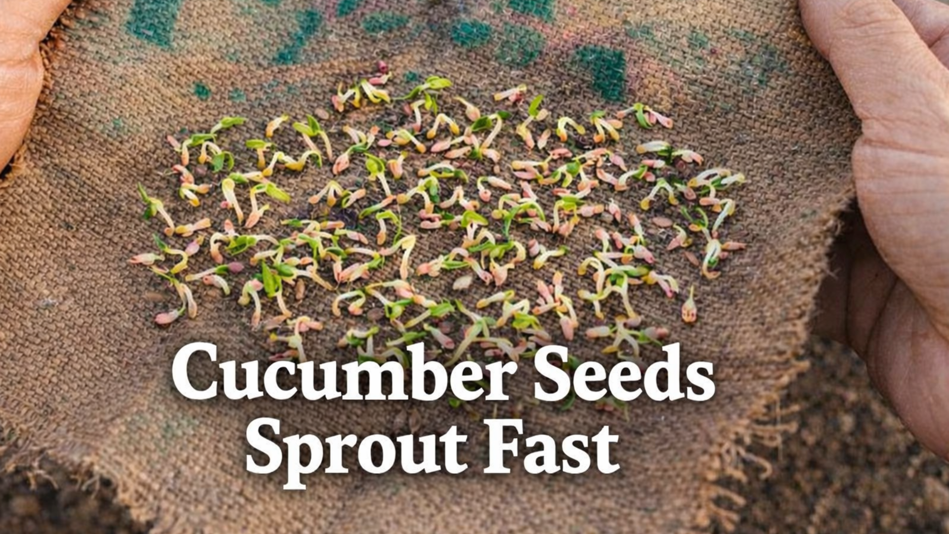 Quick cucumber seed sprouting guide: burlap and tissue method that works