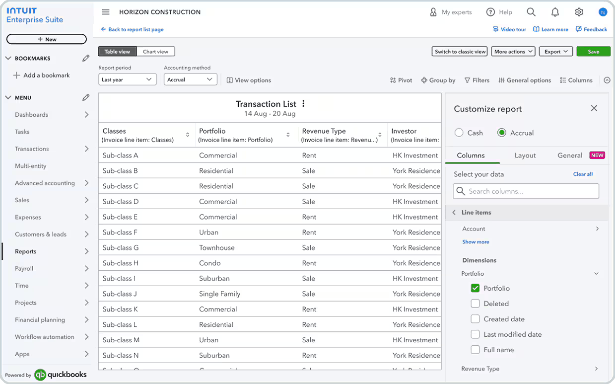 What’s the top-rated accounting suite for large companies?