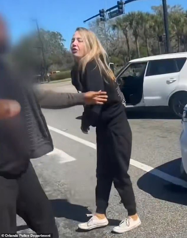 Woman beats pregnant driver and attacks elderly bystander before biting ...