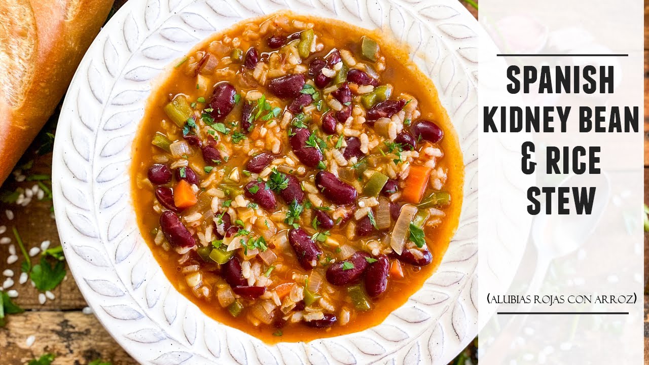 Kidney bean and rice stew hearty soul warming recipe