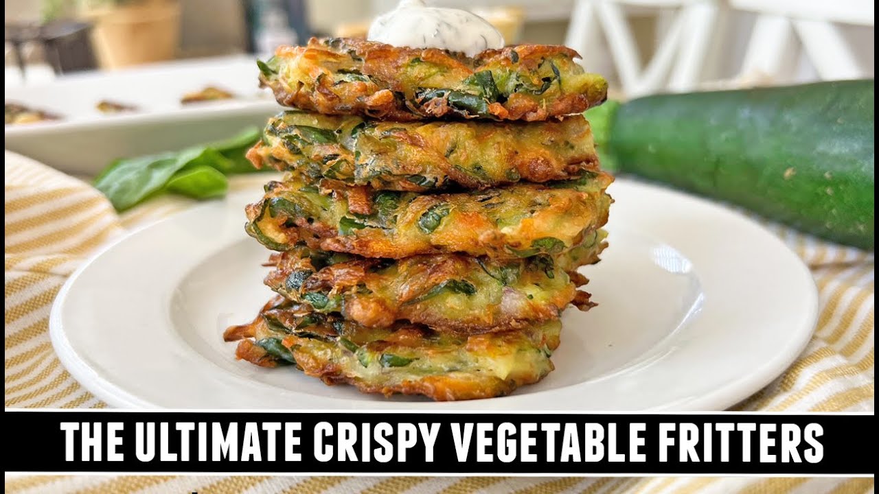 Crispy vegetable fritters | Easy & delicious recipe