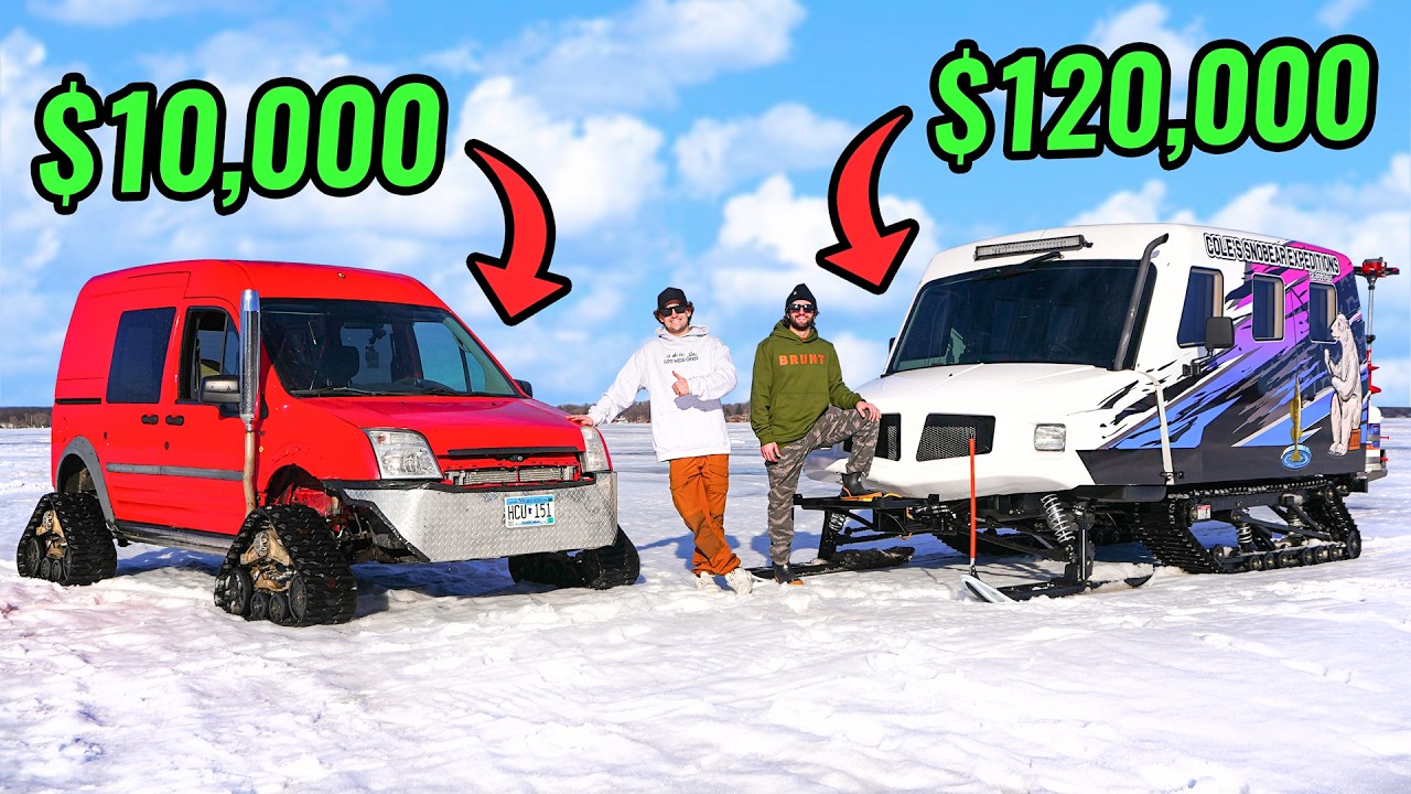 Cheap vs. expensive ice fishing challenge! 💥