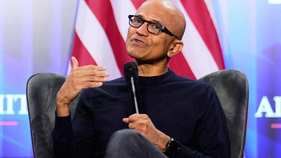 Quote of the day by Microsoft CEO Satya Nadella on AI: 'We will quickly ...
