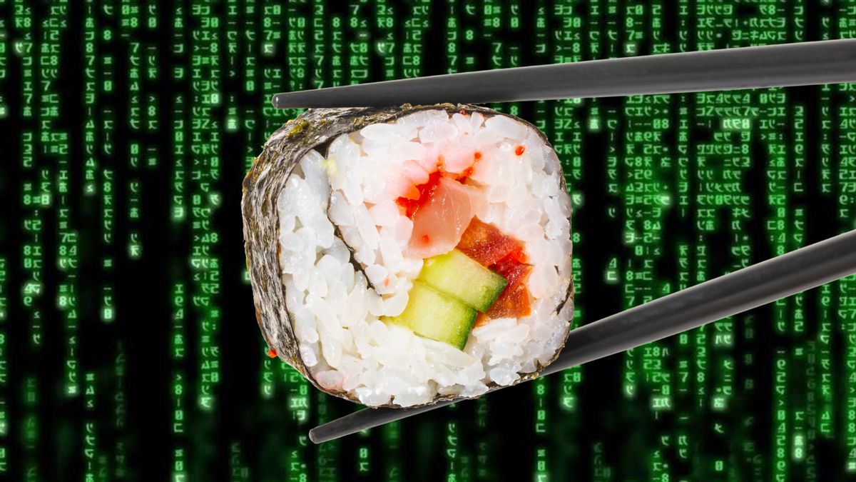 'The Matrix' green code was inspired by sushi recipes. That's not the ...