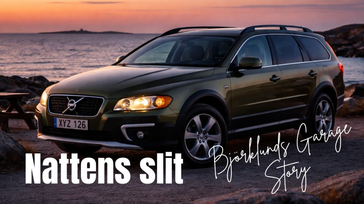 Så här ser en natt av slit verkligen ut i garaget