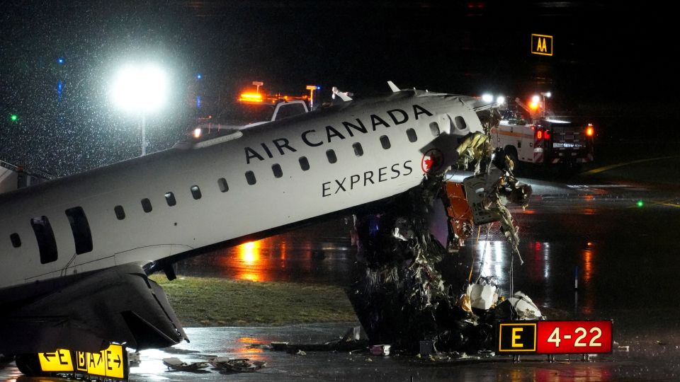 2 killed, dozens injured after Air Canada flight hits fire truck on ...