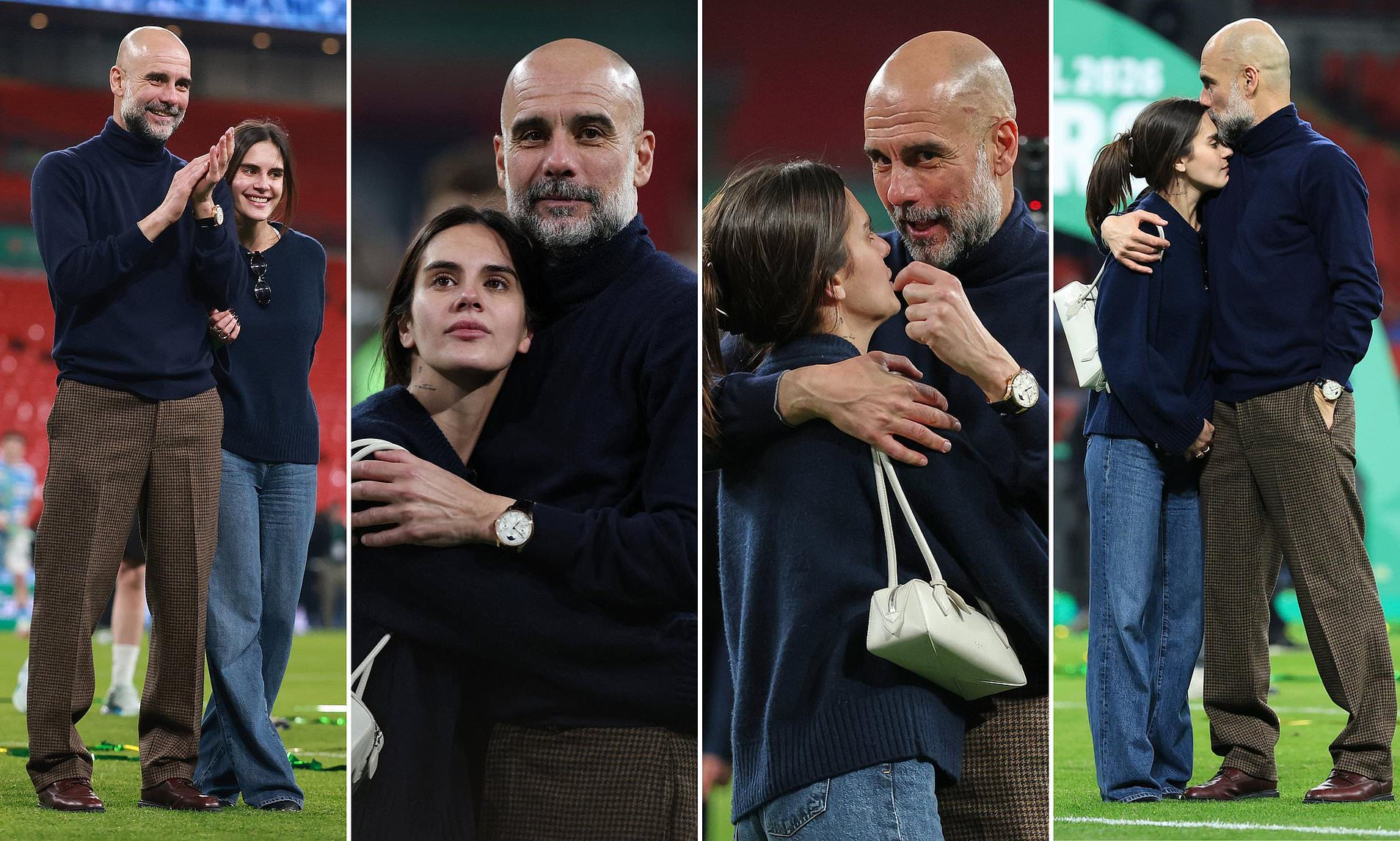 Pep Guardiola lingers for sweet moment with daughter Maria as he weighs ...