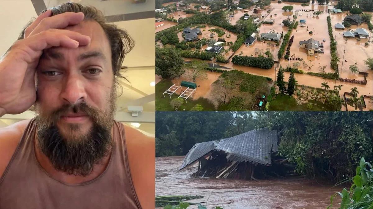 Jason Momoa escapa de su casa en Hawái tras inundaciones devastadoras ...