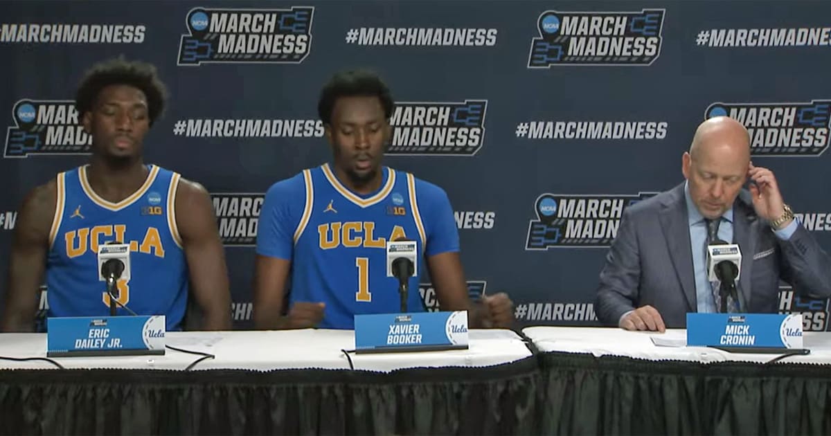 UCLA’s Mick Cronin, Eric Dailey and Xavier Booker talk after second ...
