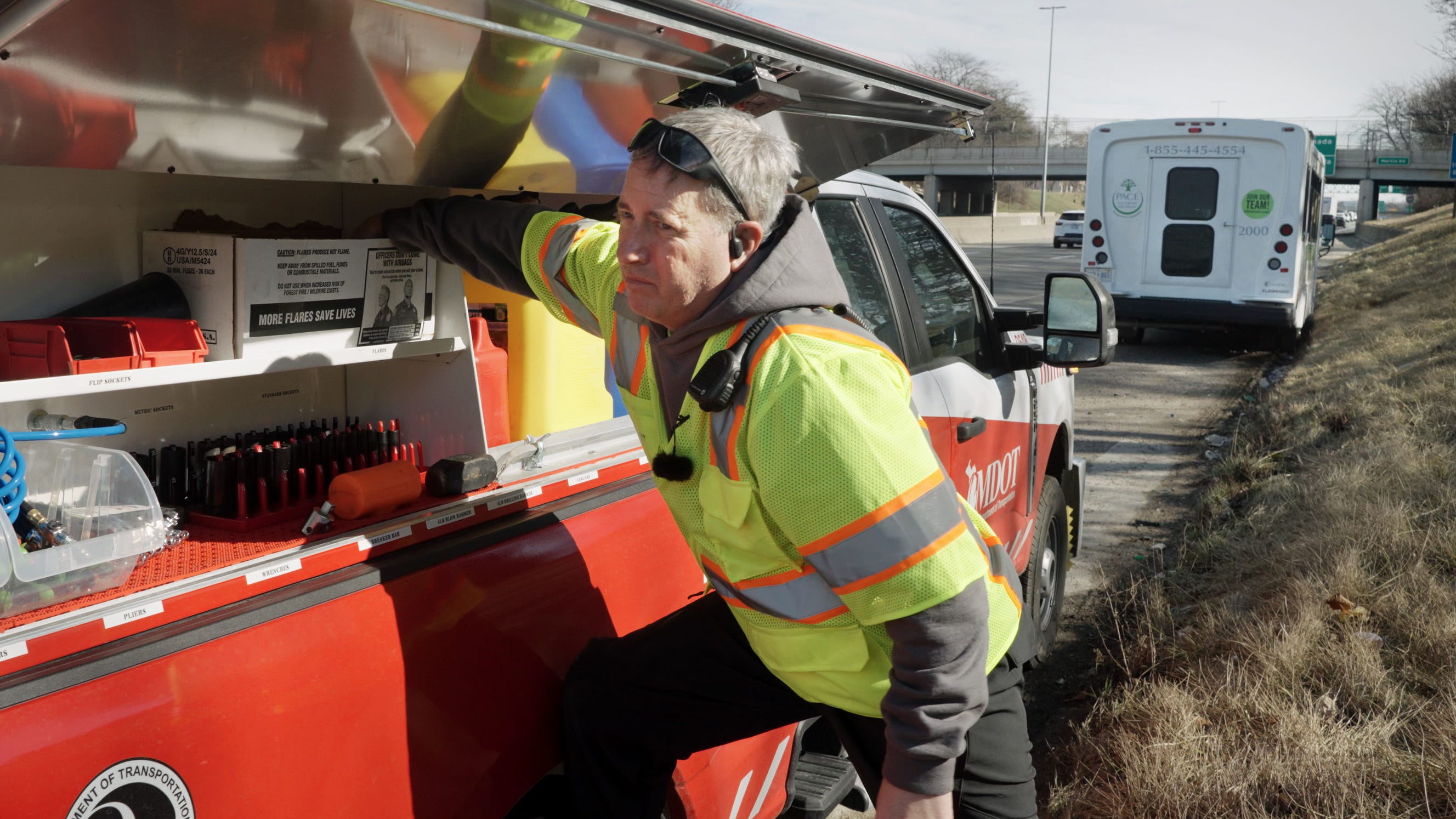 Riding with MDOT's highway safety patrol