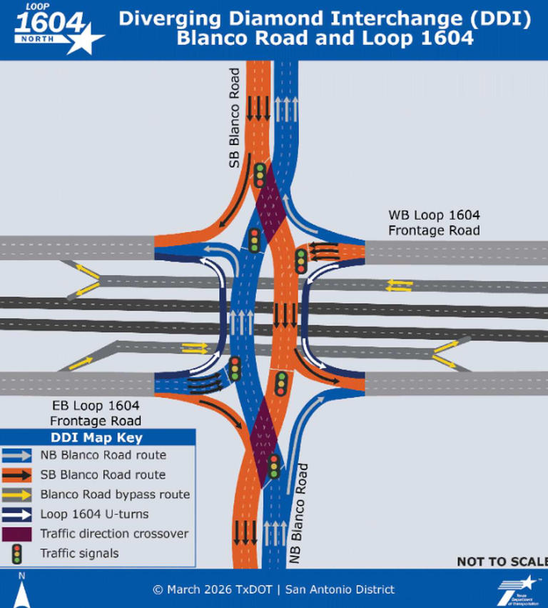 Major traffic shift goes into effect on Loop 1604 in San Antonio today