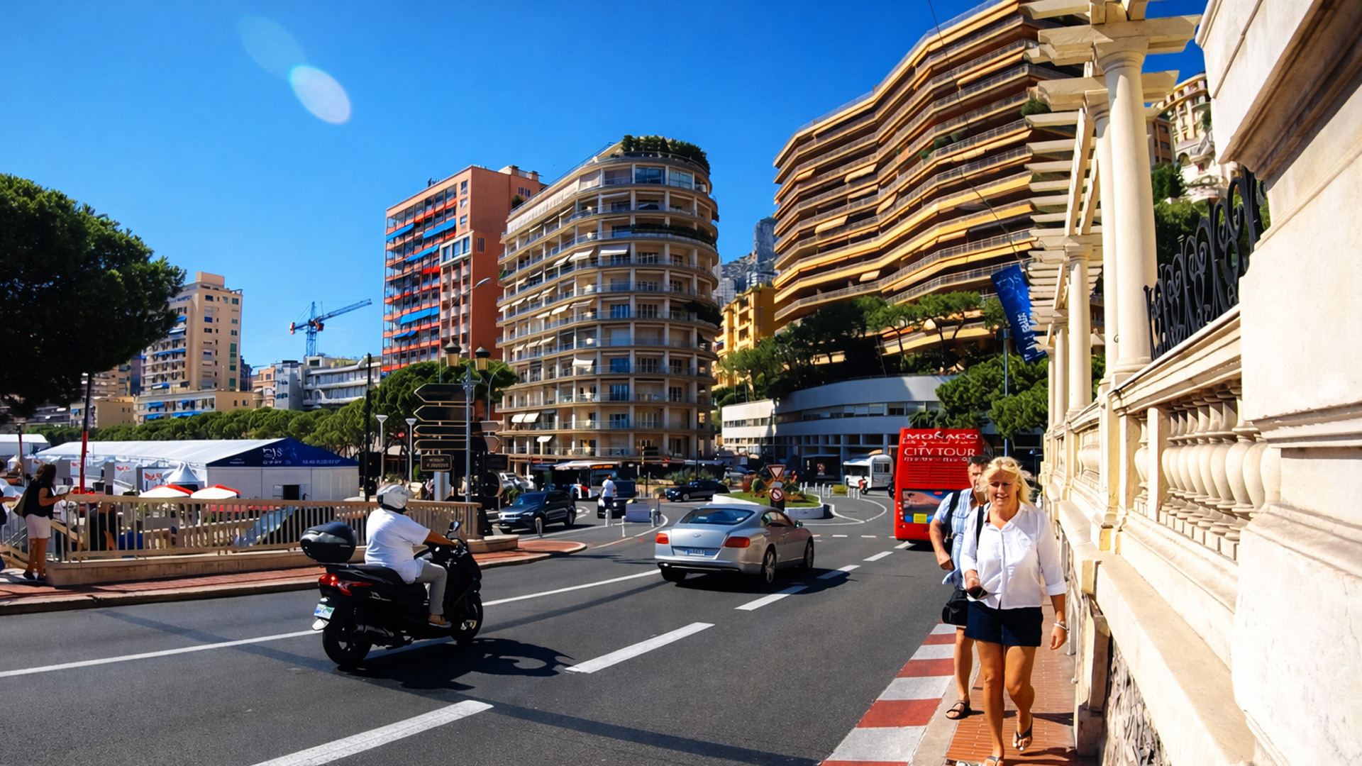 Paseando por las lujosas calles de Montecarlo, Mónaco