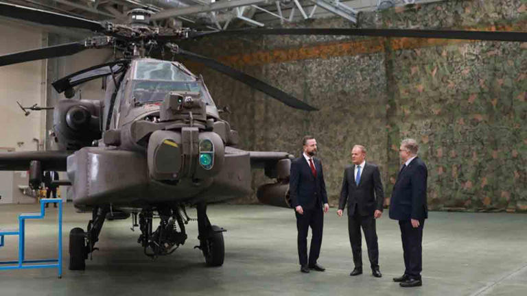 Poland launches multimillion maintenance center for Apache helicopters