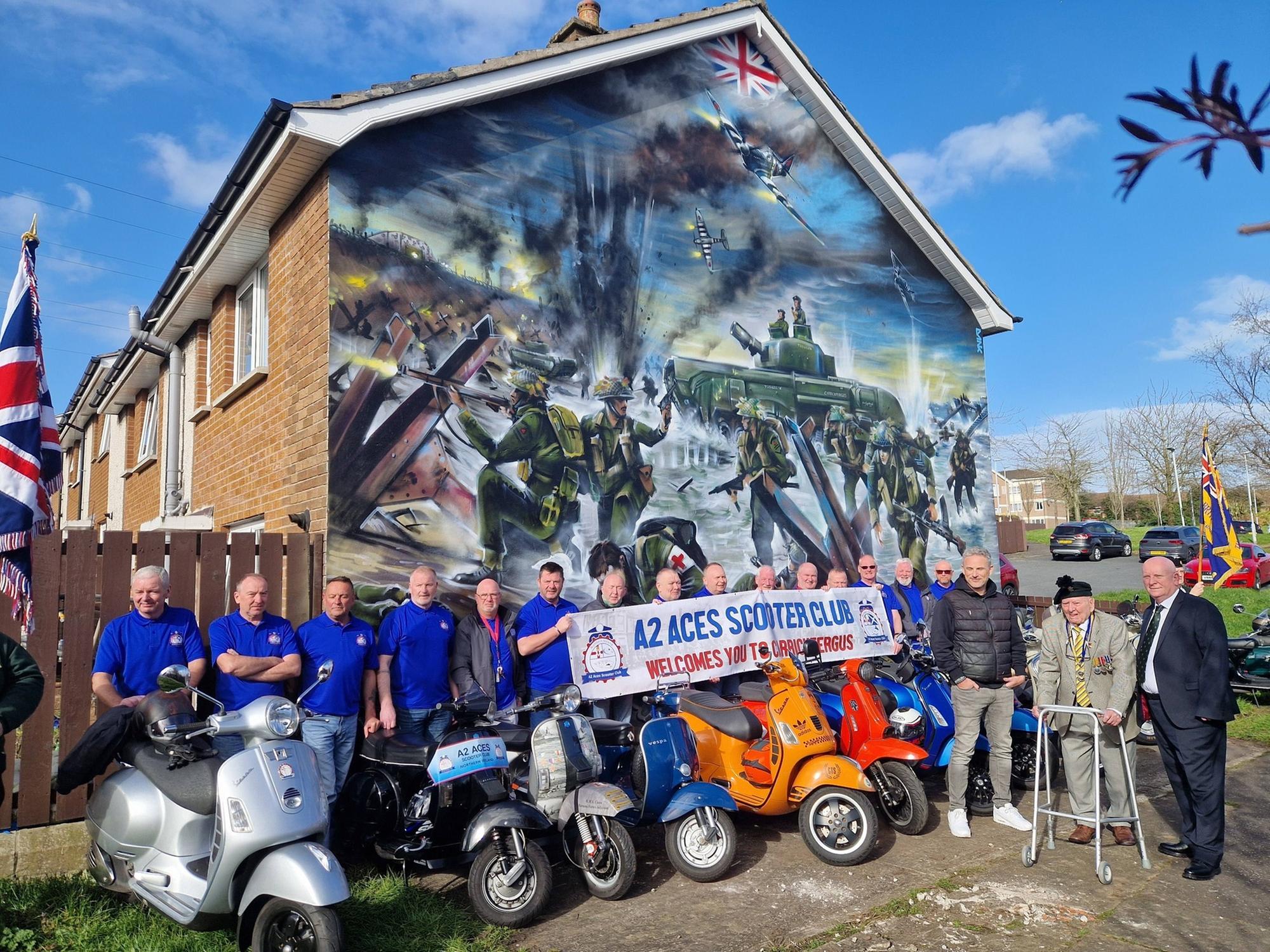 Courage of D-Day soldiers honoured with new mural in Carrickfergus ...