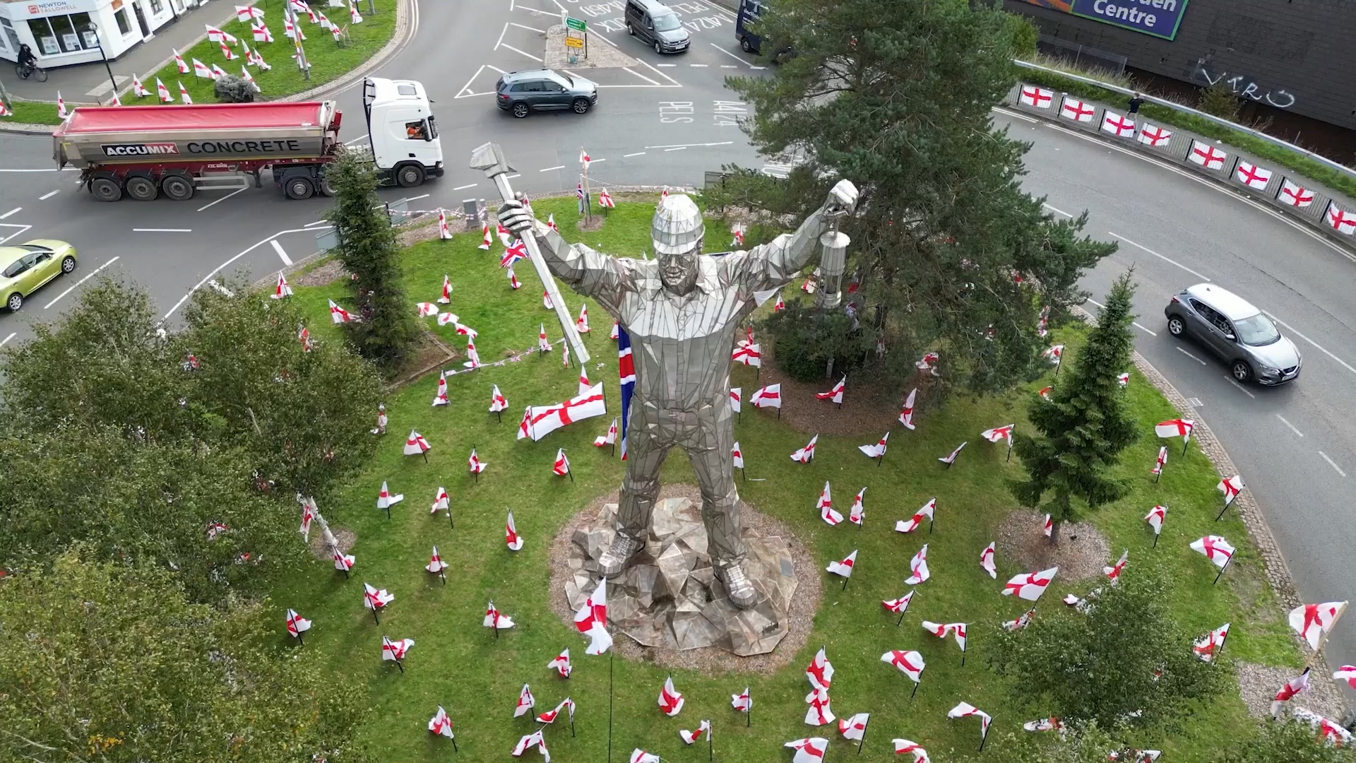 Walsall plans permanent flag display at Brownhills Miner Island
