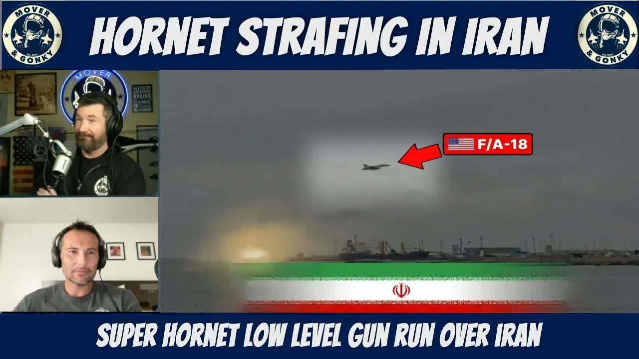 FA-18 strafing run over Iranian port city - real or fake?
