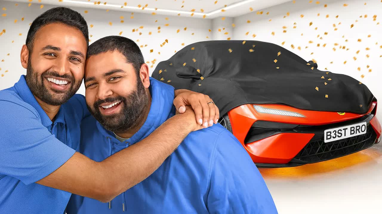 What happens after the dream car keys are handed over