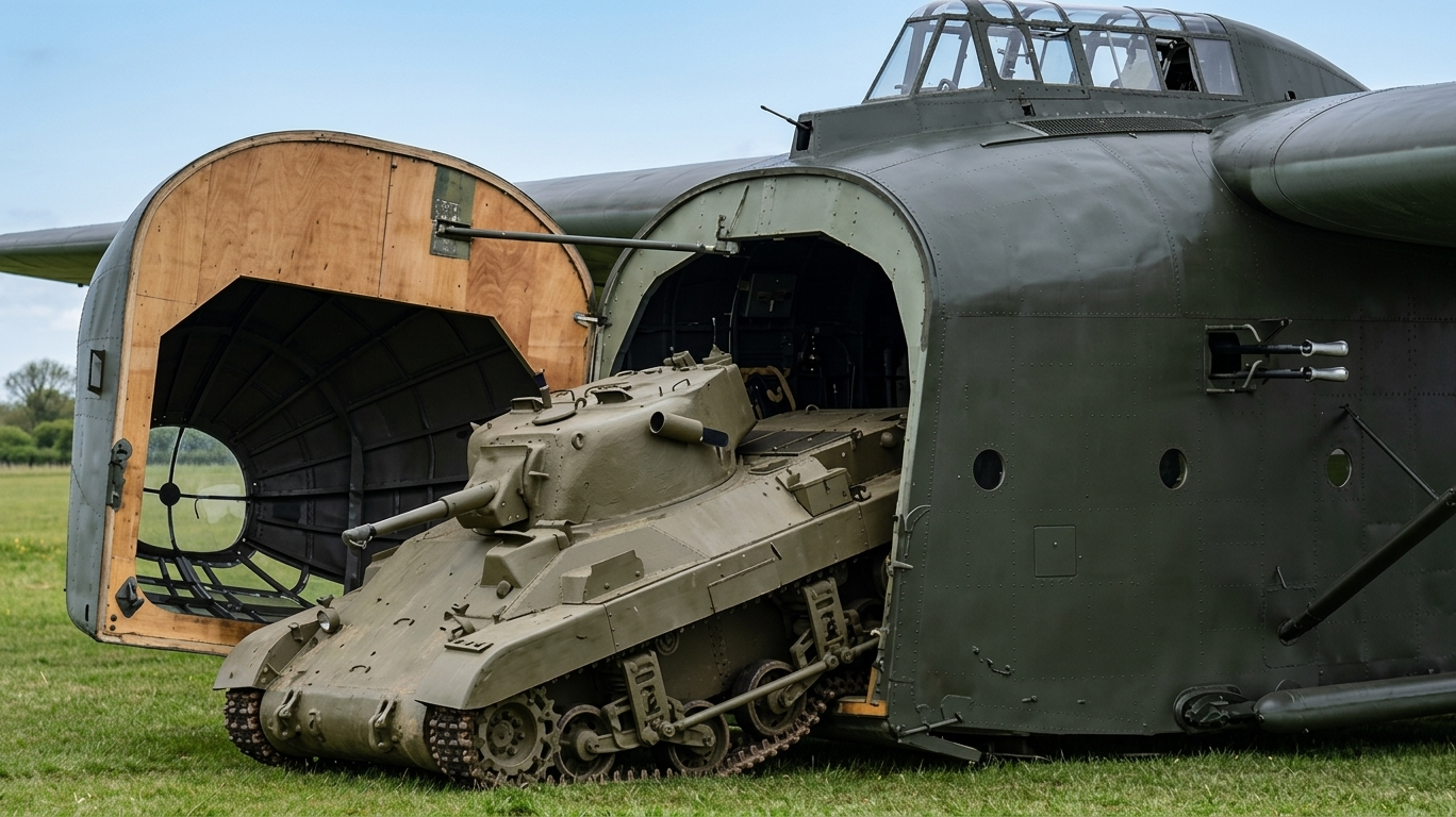 Watch what happens when a tank is dropped from the sky