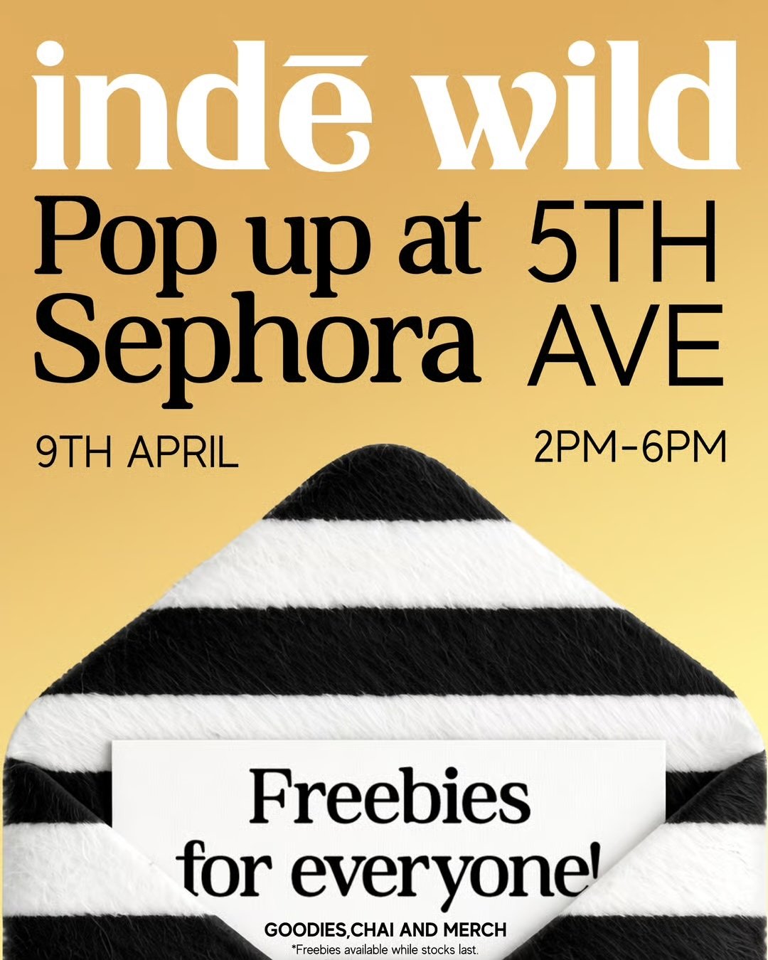 Inde Wild x Sephora Fifth Ave pop-up, NYC