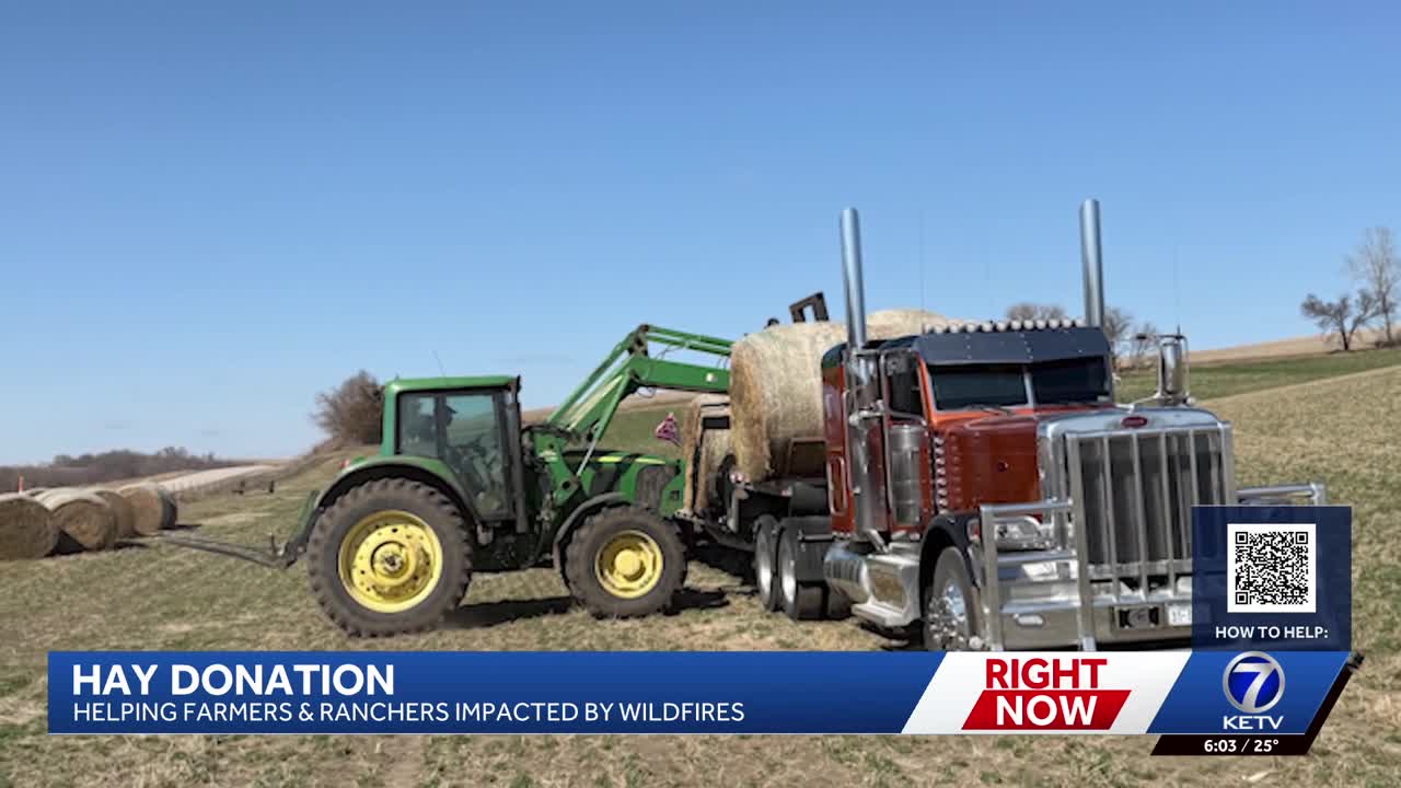 Farmers donate 400+ tons of hay for wildfire restoration