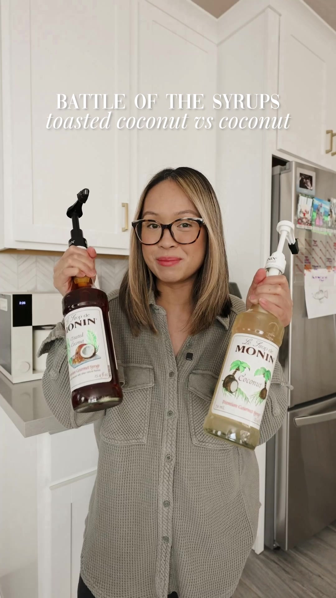 Toasted coconut vs coconut syrup coffee test