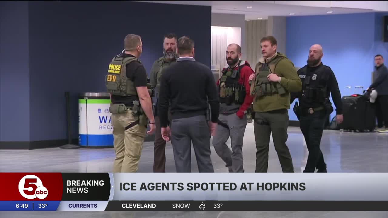 ICE agents spotted at Cleveland Hopkins