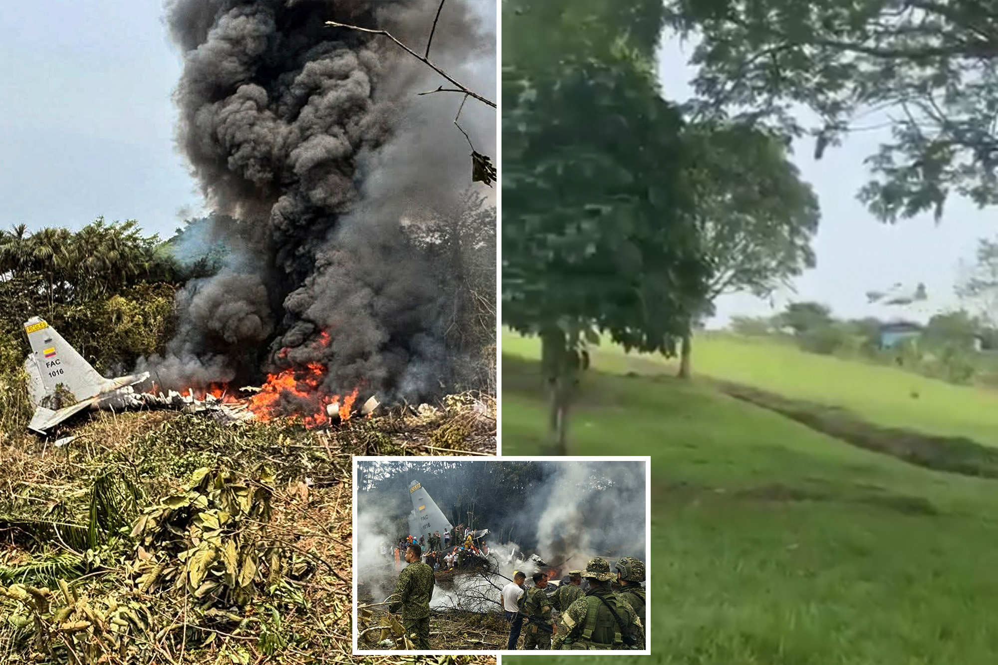 Colombian military plane crashes in Amazon rainforest, number of ...
