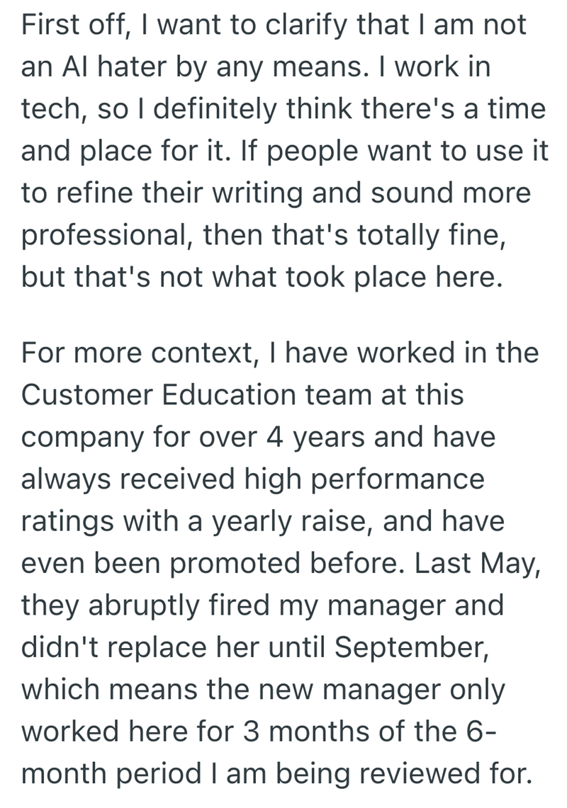 Manager uses ChatGPT to write employee's performance review, sparking ...
