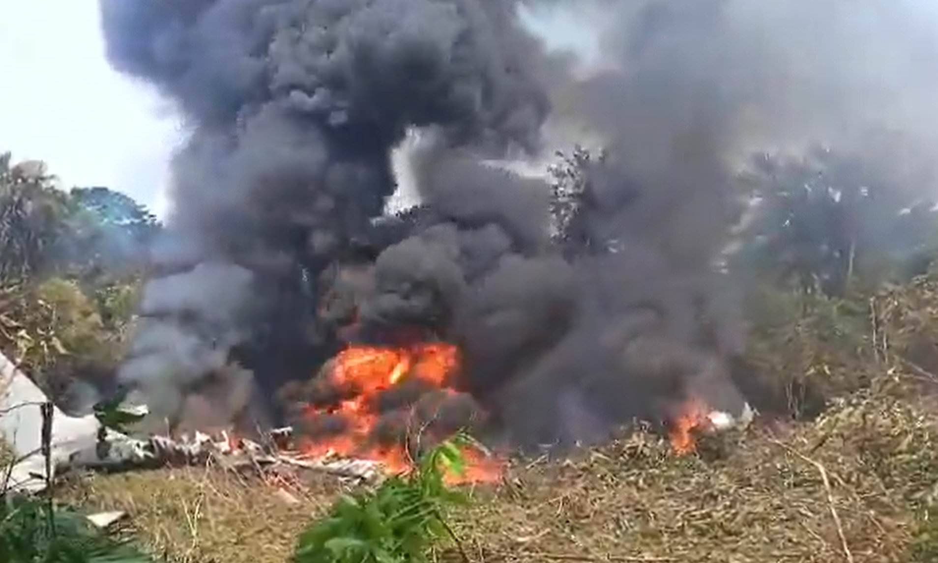 Colombian military plane carrying 125 crashes: Miracle as at least 77 ...
