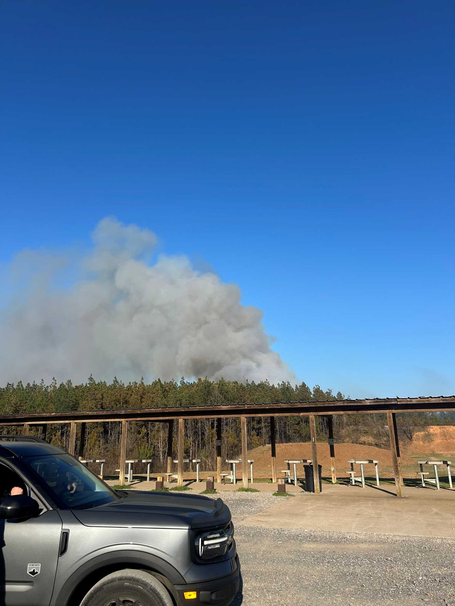 Wildfire burns 265 acres near South Sandy Shooting Range in Moundville