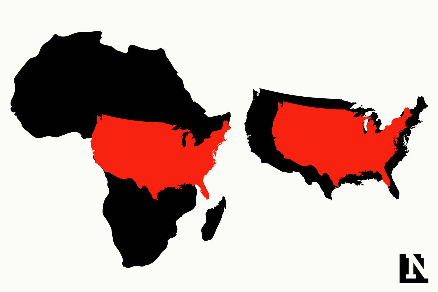 Map showing how big Africa really is goes viral