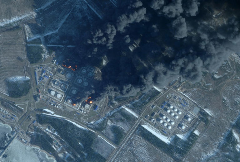 Russia’s largest oil port crippled in huge Ukrainian drone attack