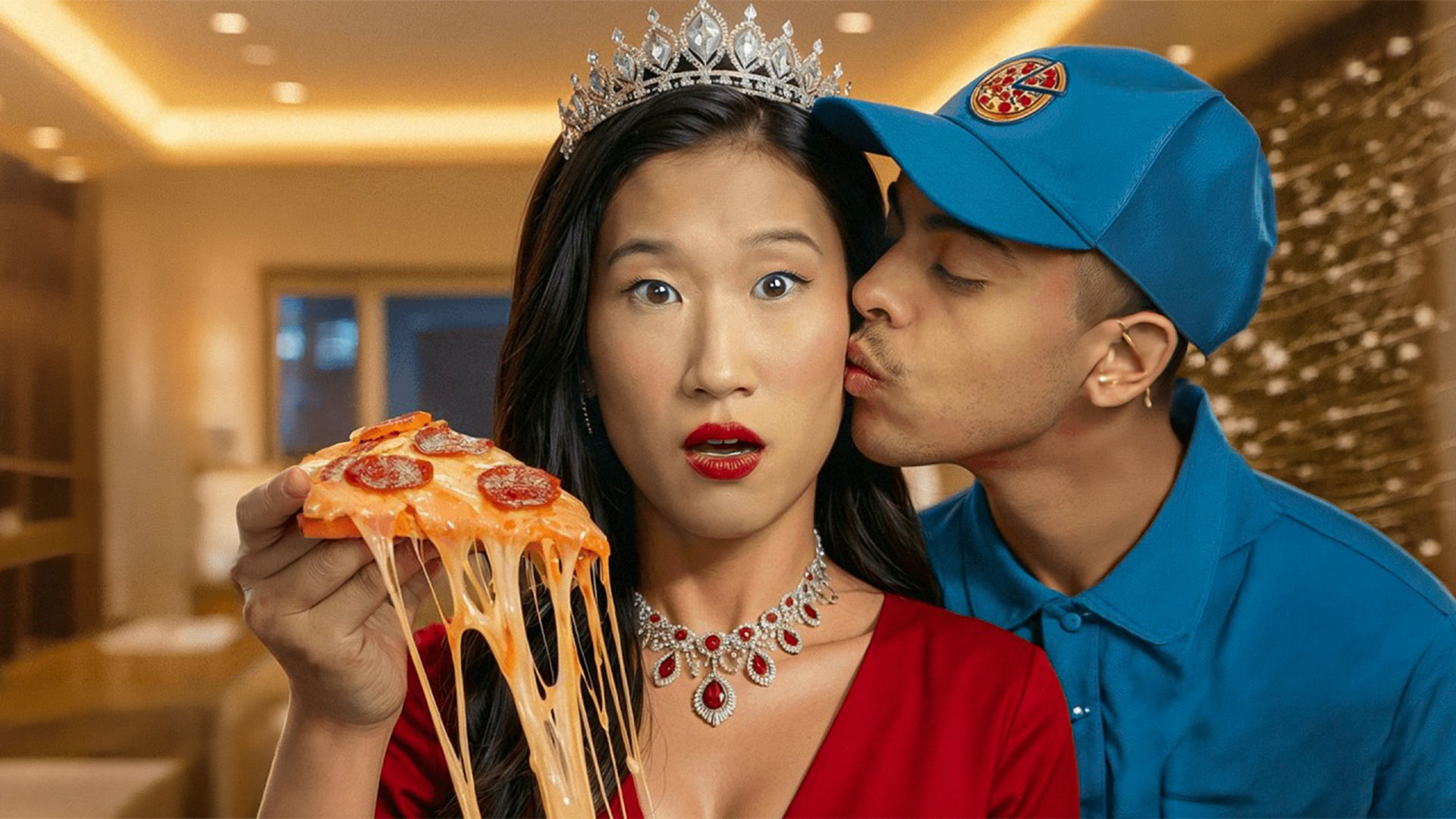 She fell in love with the pizza boy?