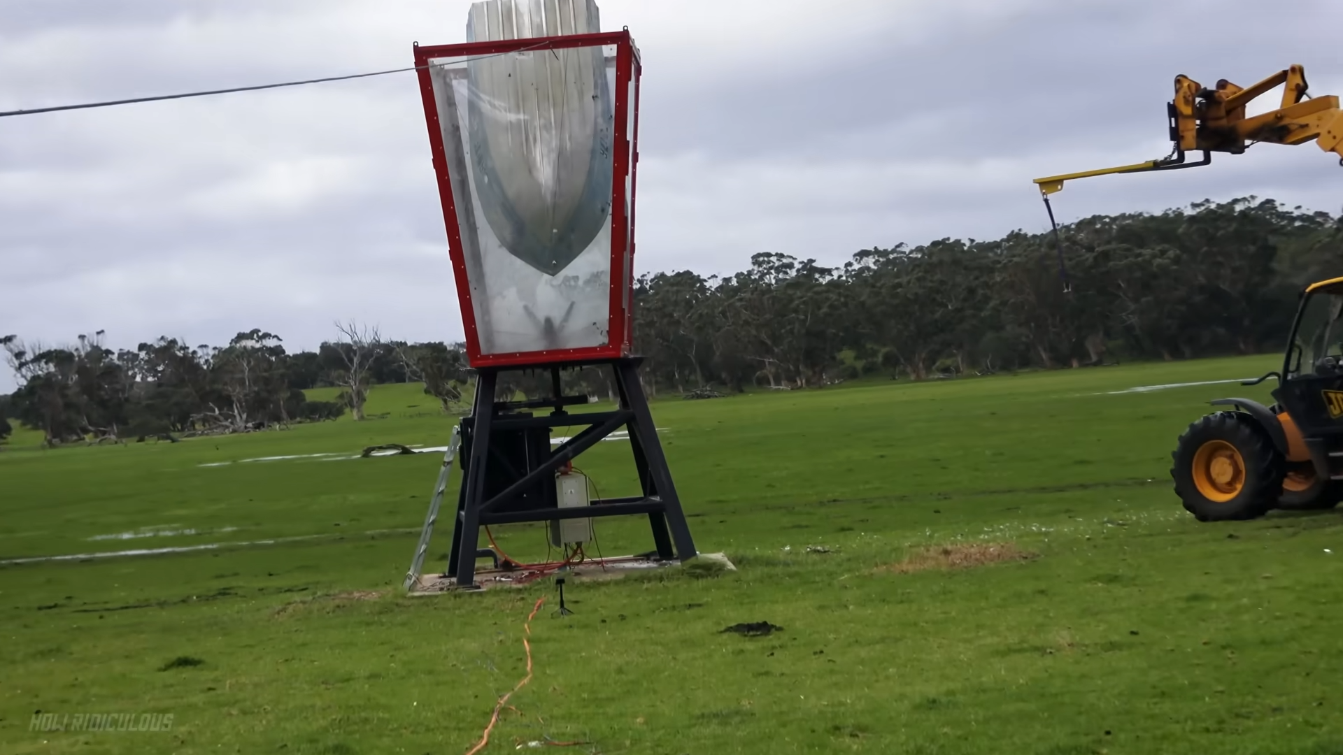 Watch what happens when we tried to blend a boat in a giant blender
