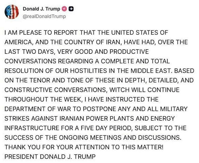 Trump amplía a 5 días el plazo para reabrir Ormuz y revela ...