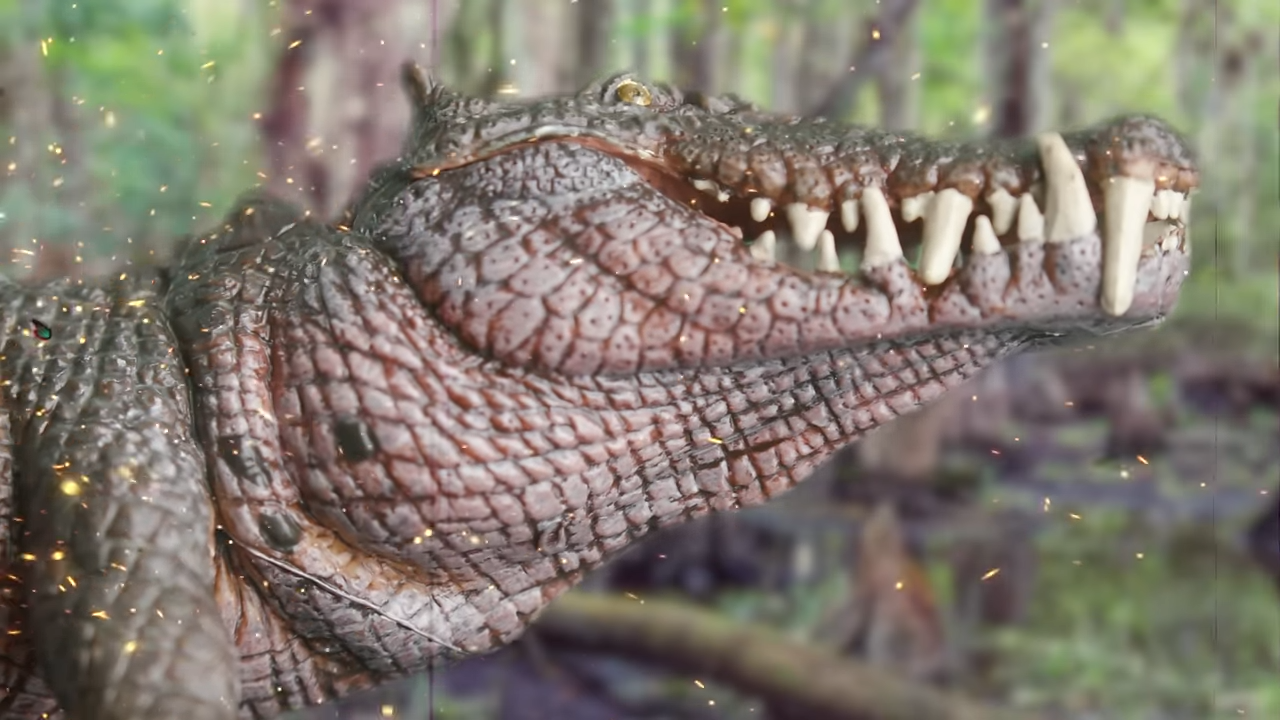 Watch what happens when ancient crocs hunt outside the water