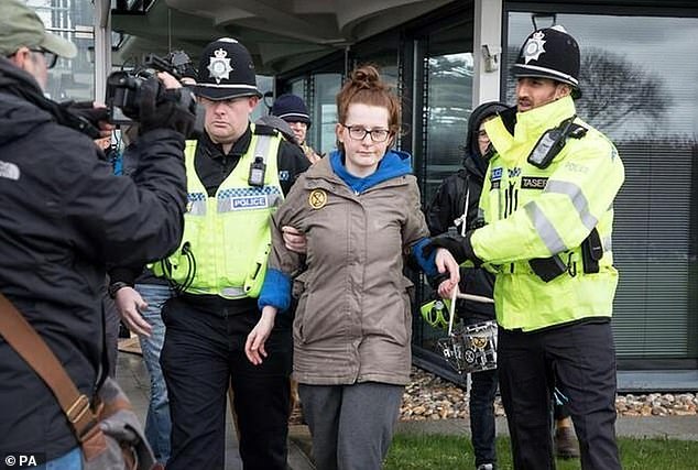 Eco-activist in diesel van who damaged public building in paint protest ...