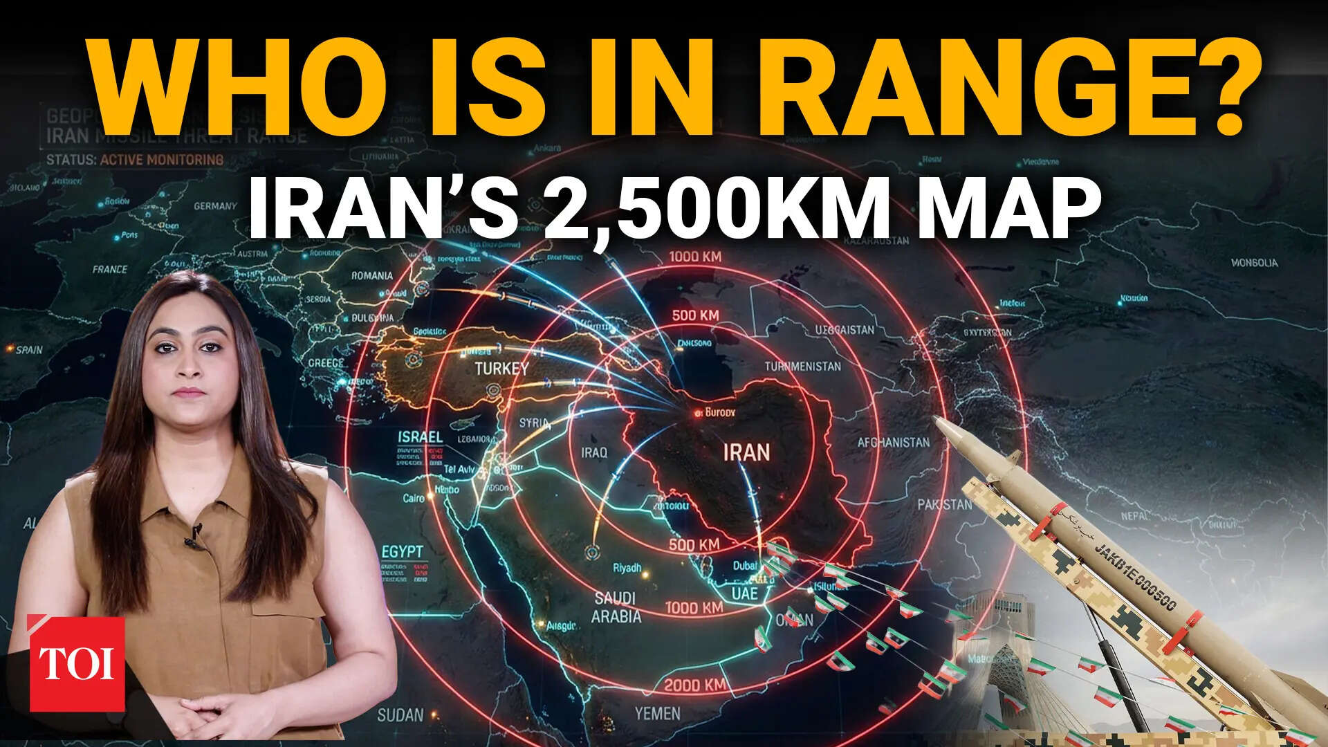Iran’s missile map decoded: Every target within strike range | Middle ...