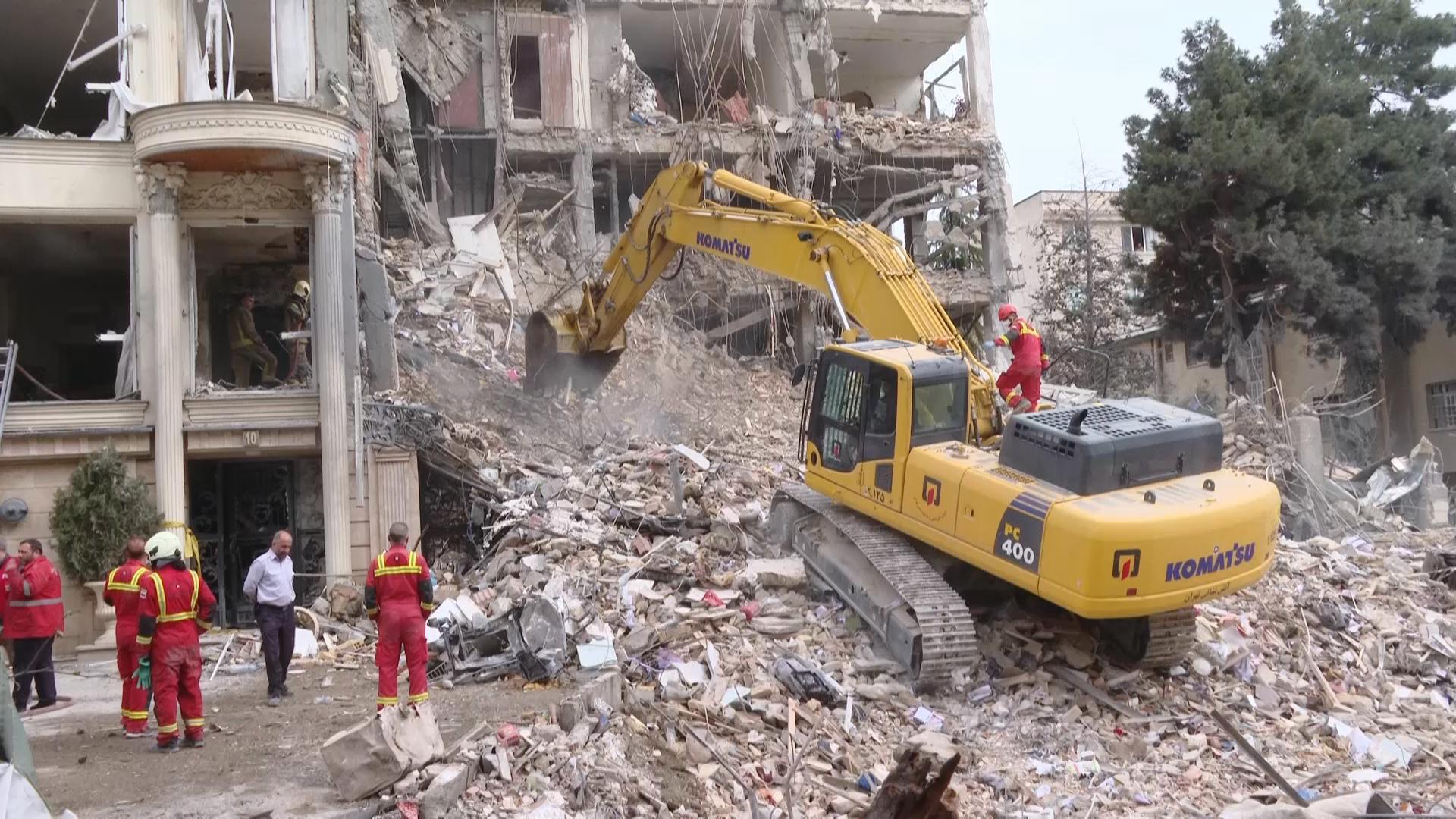 Emergency teams on site after deadly early morning strike on ...