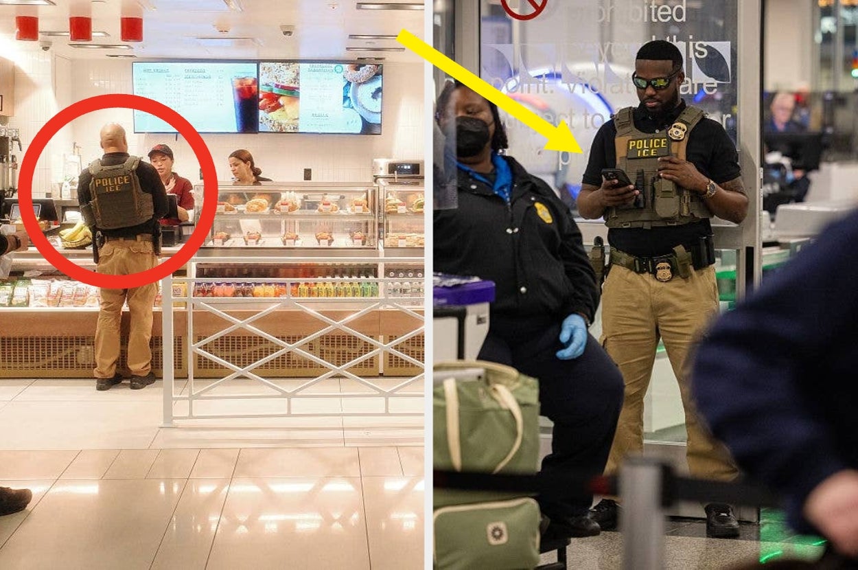These photos reveal what ICE agents are actually doing inside airports