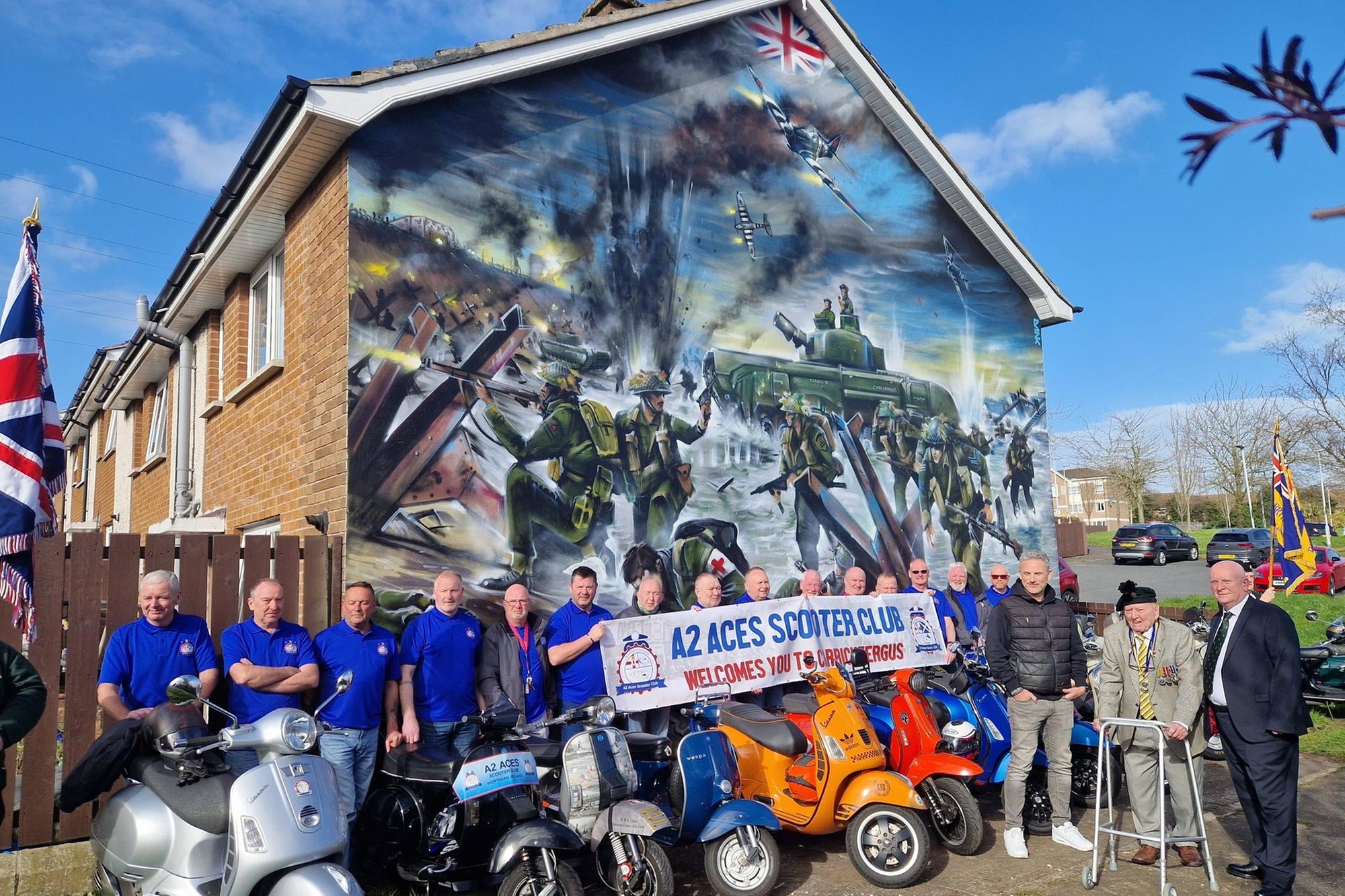 Courage of D-Day soldiers honoured with new mural in Carrickfergus ...
