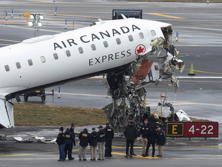 Plane traveling 93-105 mph at time of ground collision at LaGuardia Airport