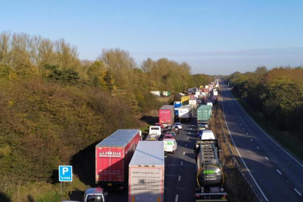 A12 Colchester-bound: Road blocked after crash causing serious traffic ...