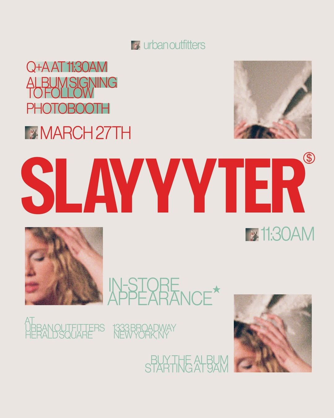 Urban Outfitters 'Slayyyter' pop-up, NYC