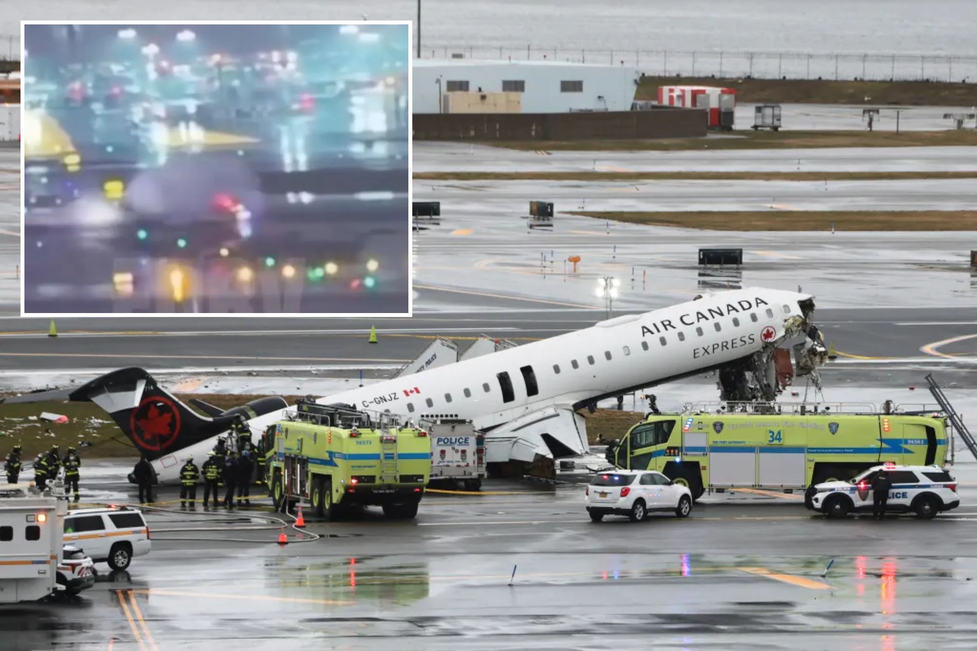 Harrowing video captures deadly LaGuardia Airport crash as plane ...